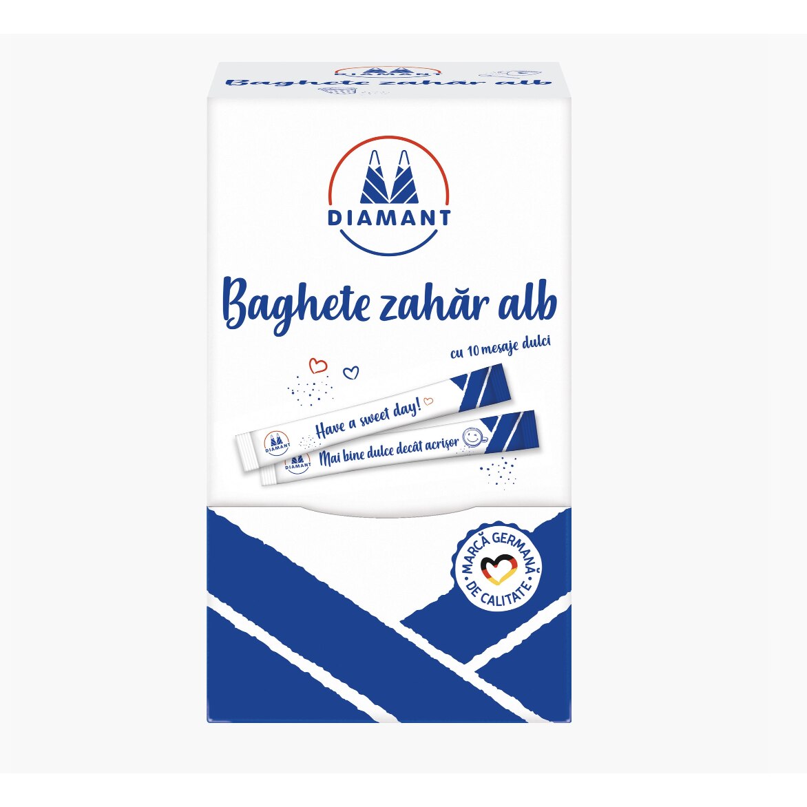 Zahar alb, Diamant, Plicuri, 250x4g - eMAG.ro