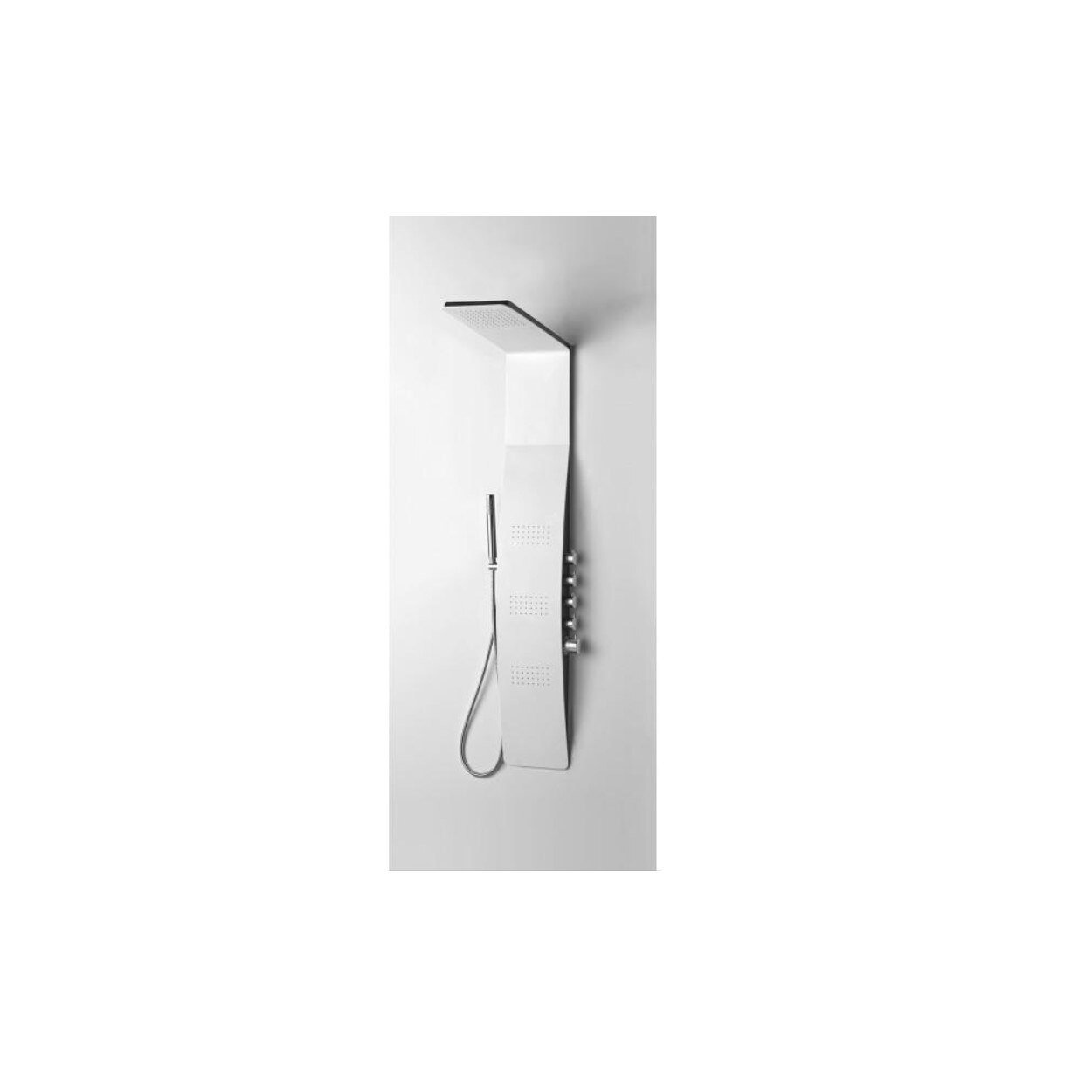 Panou de dus ASPEN 146, 5×23, 2×51, 8cm – aluminiu mat - eMAG.ro
