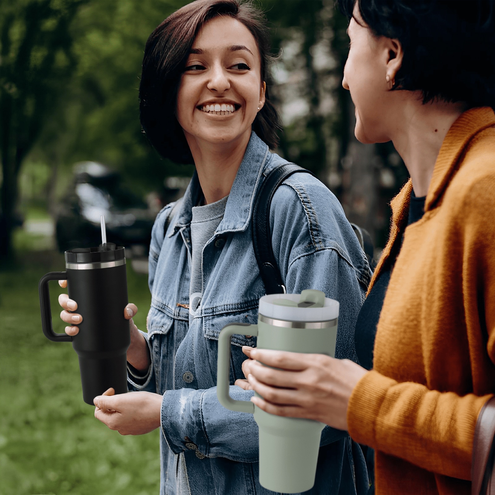 Cana termos, Zggzerg, Cu capac si pai, Rezistent la rugina si la ...