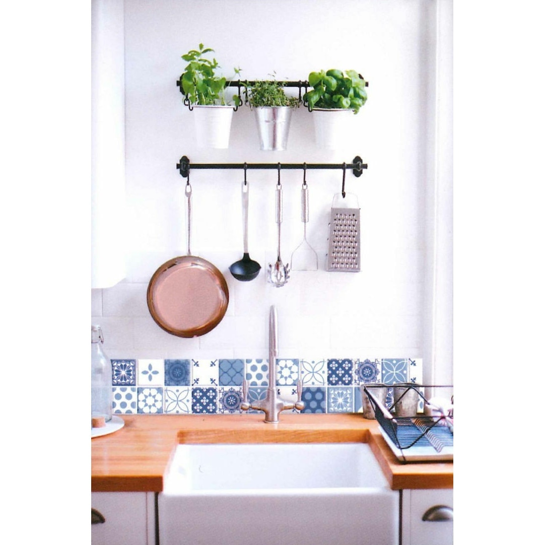 Set 15 stickere decorative 3D pentru faianta Jes Collection, 40 x 39 mm ...