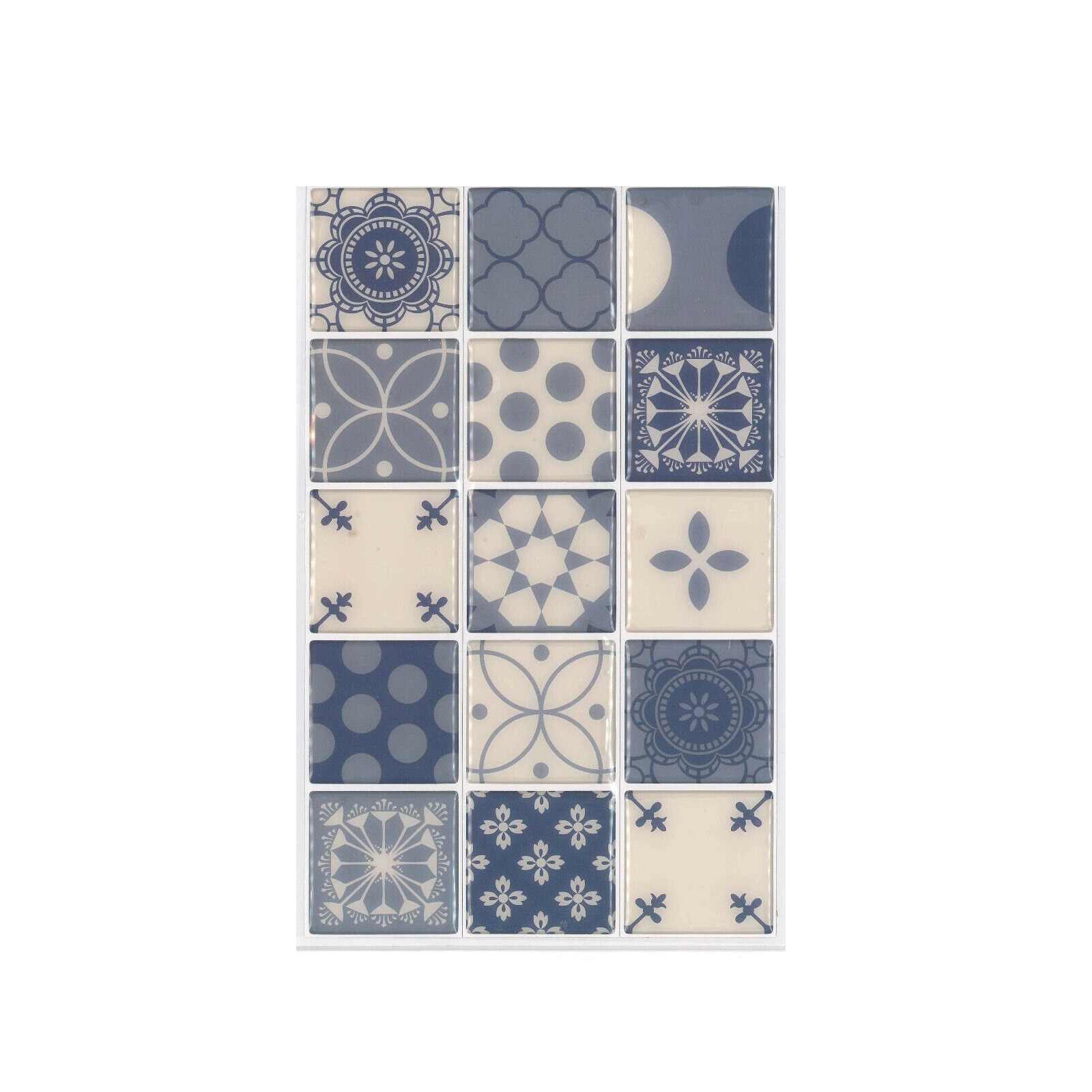 Set 15 stickere decorative 3D pentru faianta Jes Collection, 40 x 39 mm ...