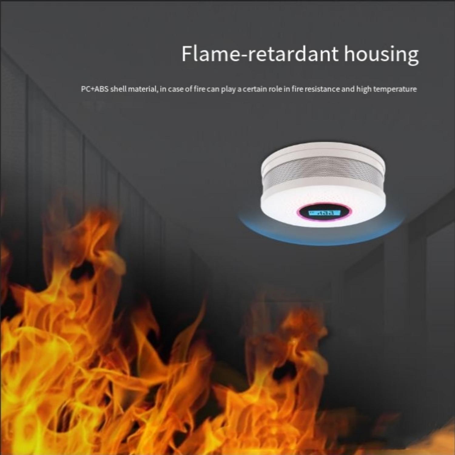 Detector de fum compatibil cu sistemul de alarma Tuya, detector de ...