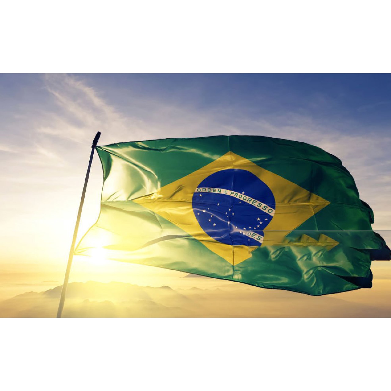 Steag Brazilia, dimensiune 150x90cm, poliester, Vision XXI - eMAG.ro