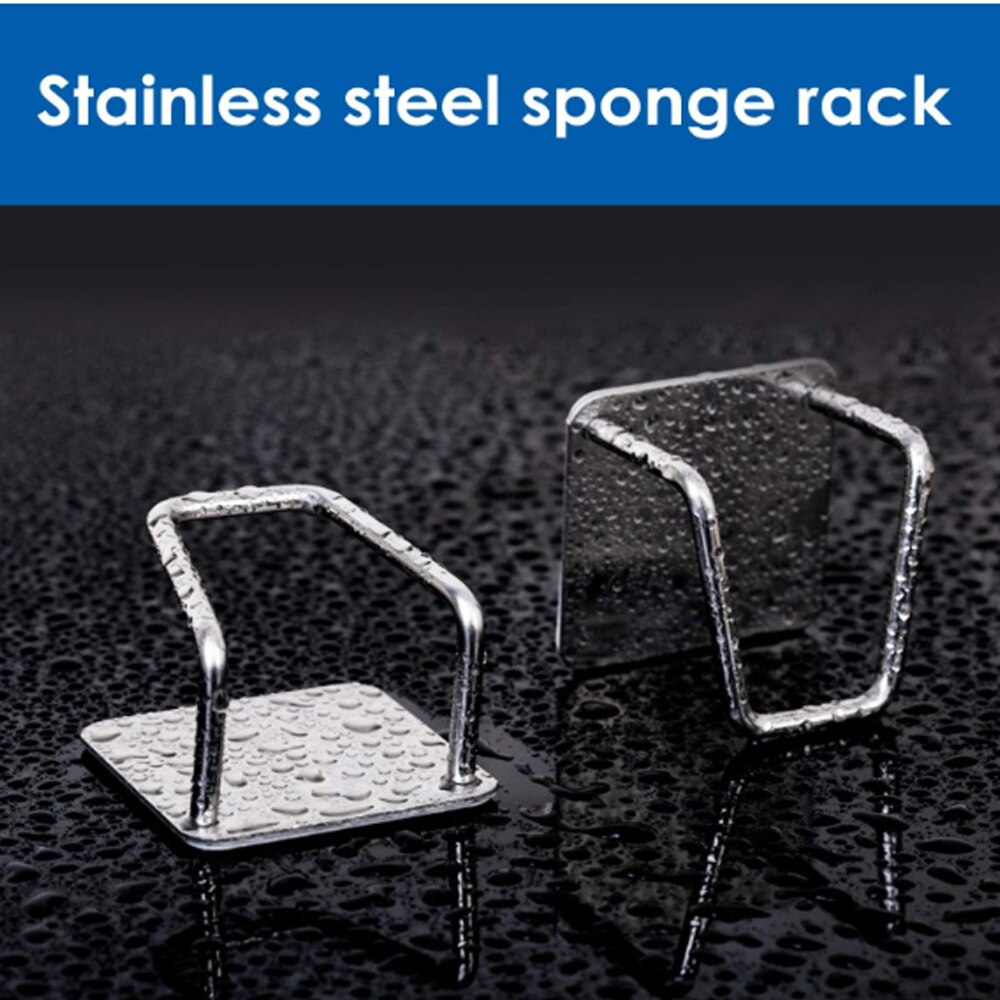 Set 6 Suport pentru burete autoadeziv, GOGOU®, universal, Inox, 5x5 cm ...