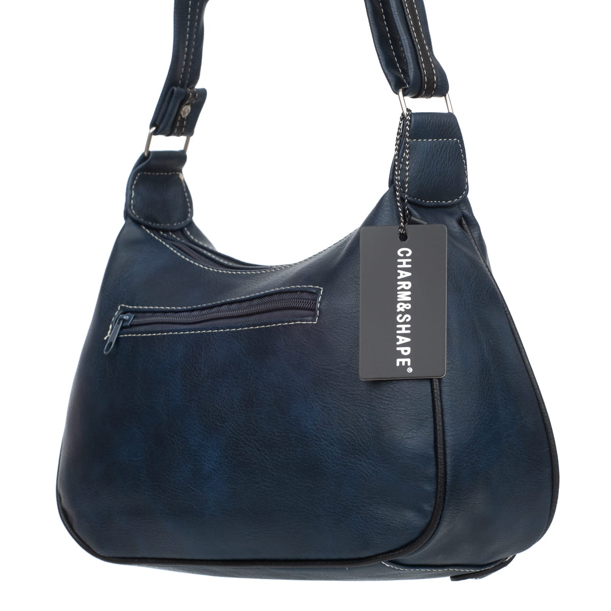 Geanta de umar dama, Charm & Shape, Piele ecologica, Bleumarin - eMAG.ro