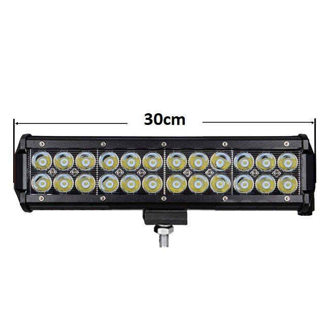 Bara LED auto, 7600lm, 72W, 12V-24V, 30 cm - eMAG.ro