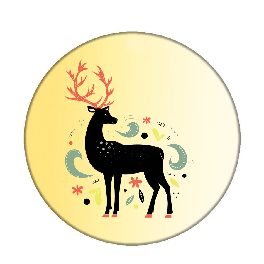 Szarvasos kitűző, arany színű, 37 mm - eMAG.hu