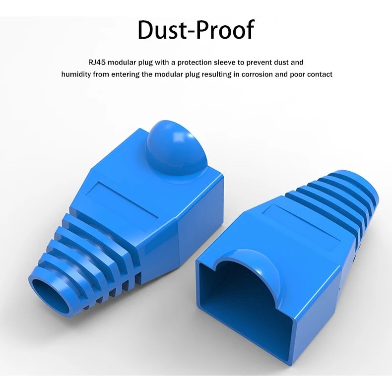 Set 10buc - Mufa RJ45 ecranata 8P/8C UTP - FTP CAT5 CAT6 cu manson de ...