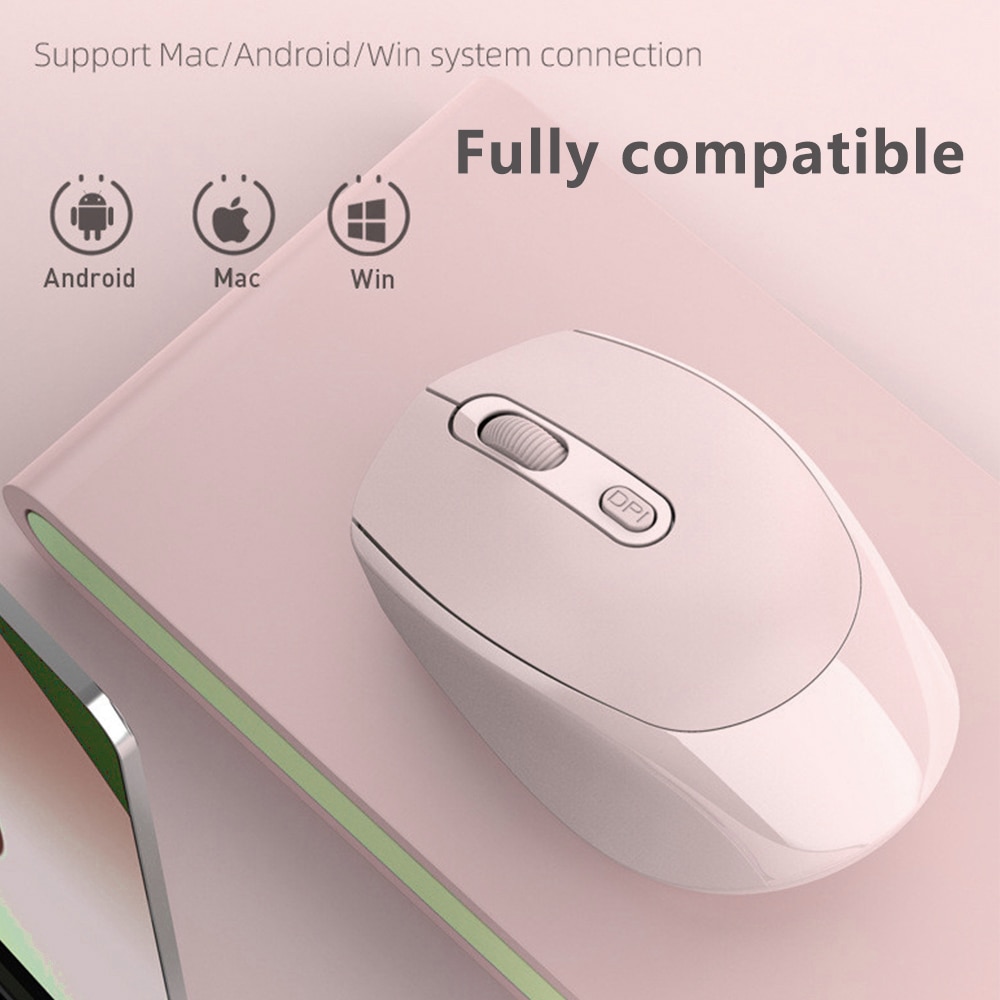 Mouse Wireless Fbirddek® 2.4GHZ si Bluetooth 5.2, Silentios, Reglabil ...