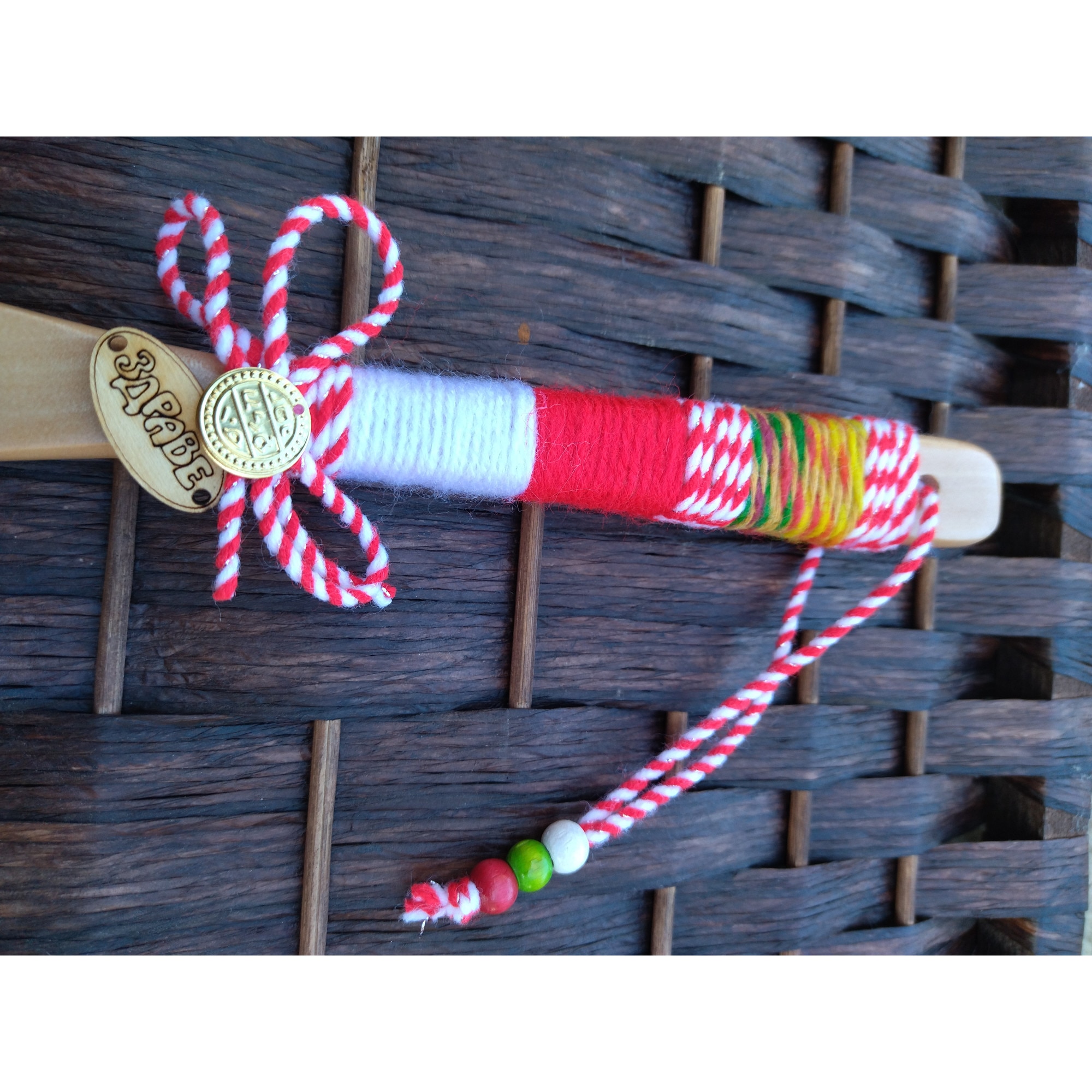 Martisor lucrat manual, model Designer, 30x4 cm - eMAG.ro