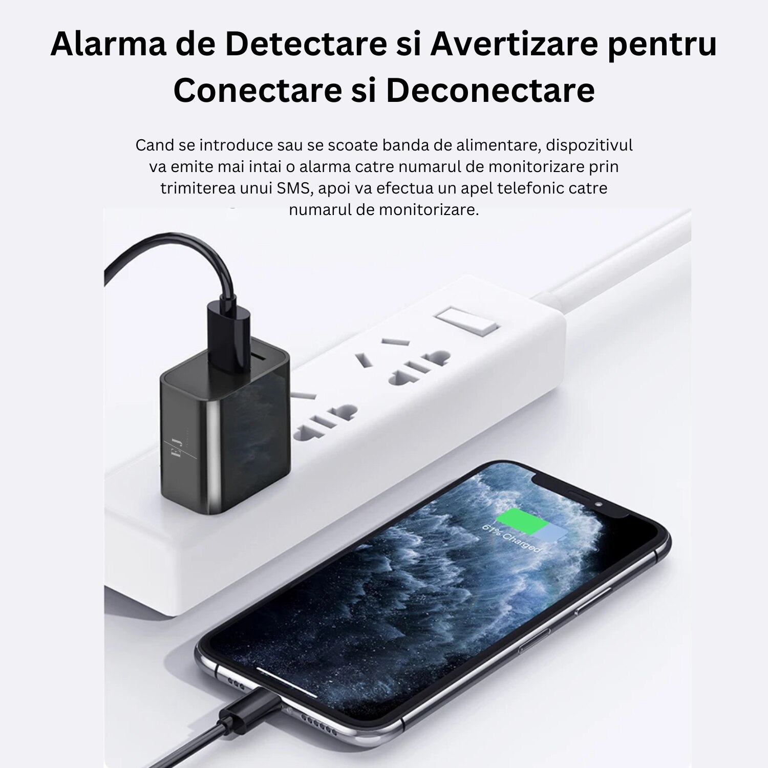 Incarcator USB spion, microfon incorporat, GSM si localizare GPS, EJ ...