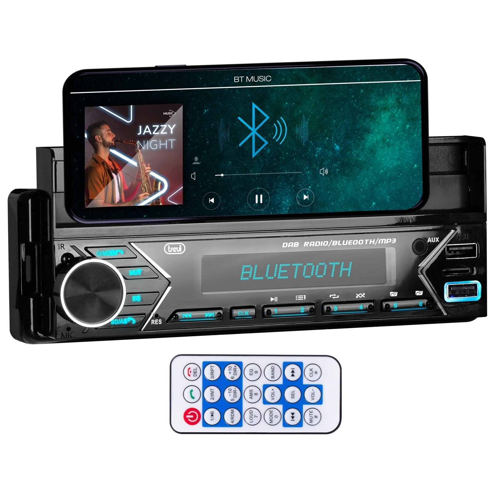 Radio Auto DAB+ cu informatii suplimentare meteo, trafic, info melodie ...