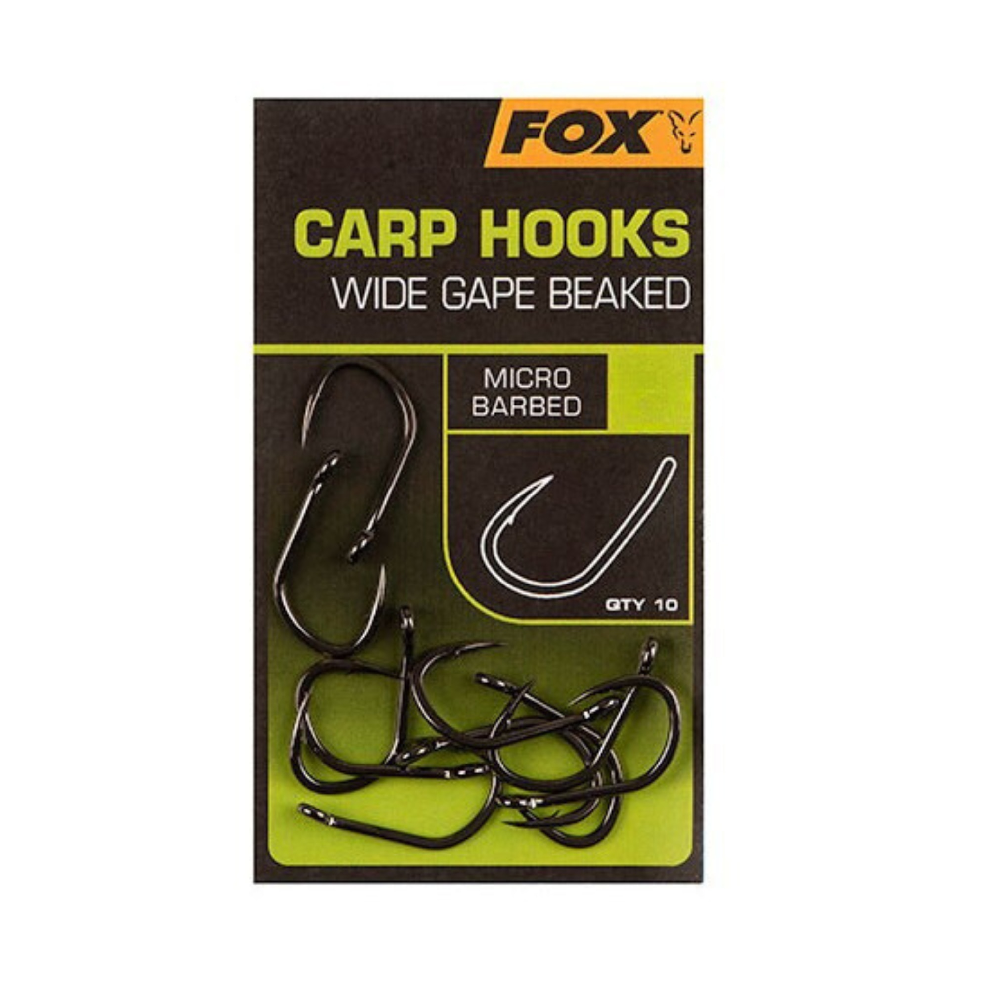 Carlige pescuit, Fox, Carp Wide Gape, Micro-lama, Nr. 6, 10 buc - eMAG.ro