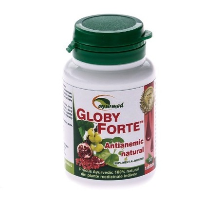 Globy Forte, 50 tablete, Ayurmed - eMAG.ro