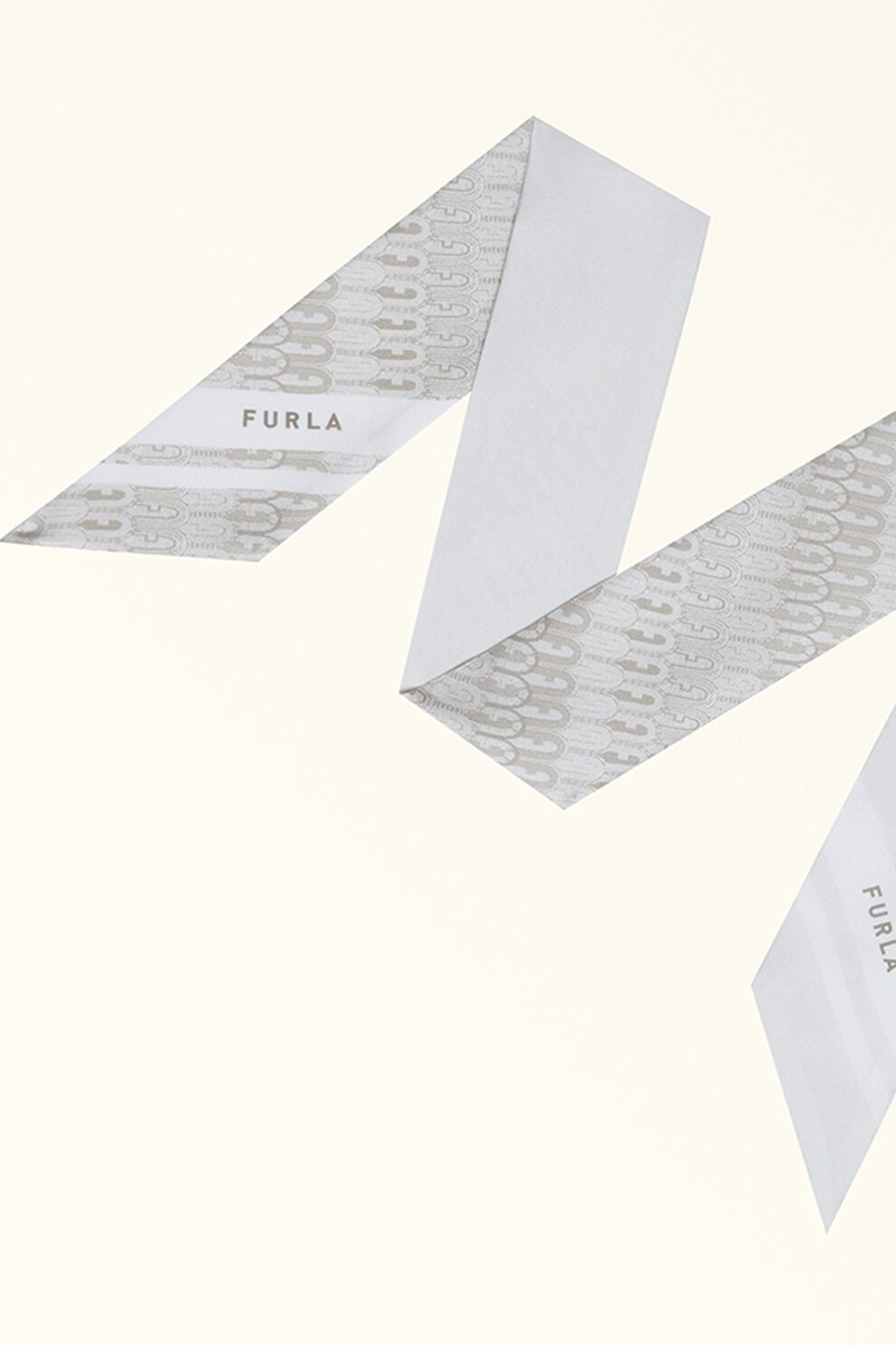 Furla, Esarfa din matase cu imprimeu Metropolis, Gri - eMAG.ro