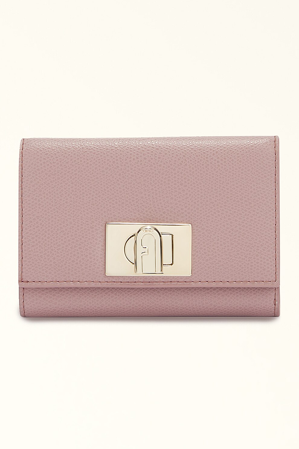 Furla, Portofel din piele 1927 Compact, Roz prafuit - eMAG.ro