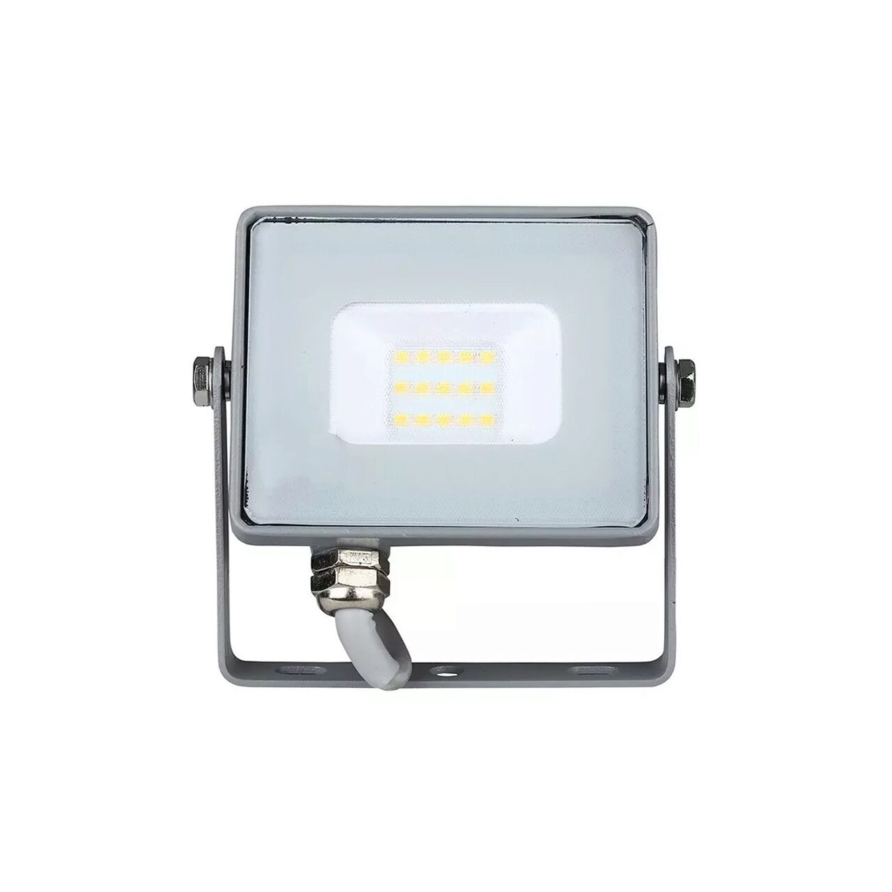 Proiector led, 10W, 4000K, IP65, 800 lm, Gri, 115 x 108 x 26 mm, cip ...