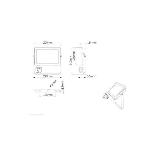 Proiector cu LED integrat Philips ProjectLine 50W 4750 lumeni IP65 ...