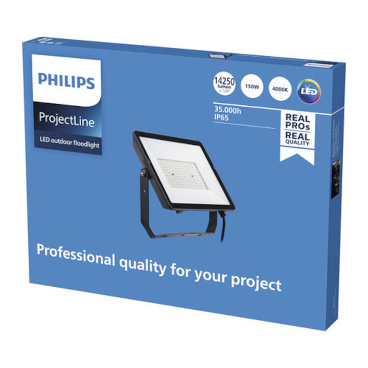 Proiector cu LED integrat Philips ProjectLine 150W 14250 lumeni IP65 ...