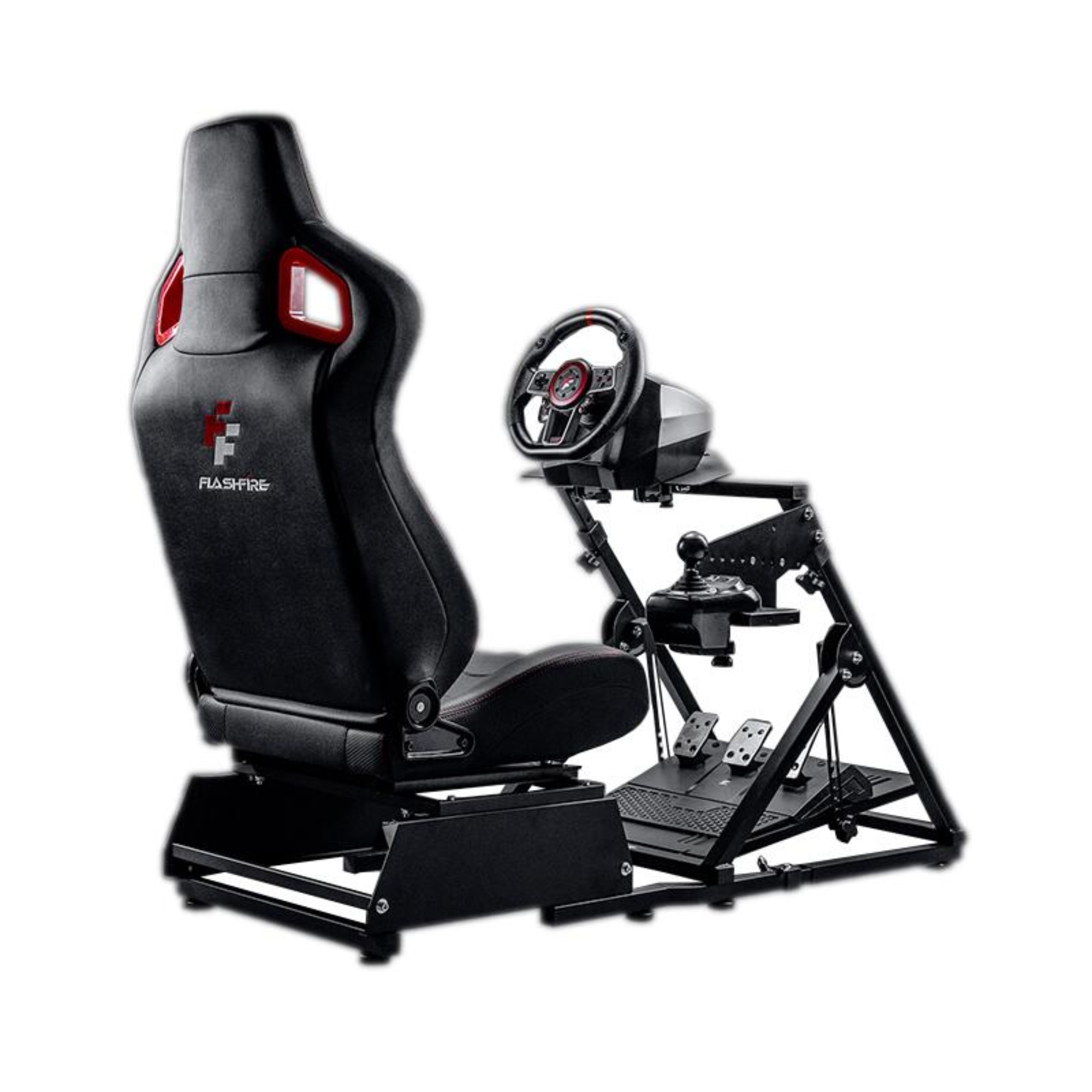 Scaun pentru stand volan, FlashFire F903, negru - eMAG.ro