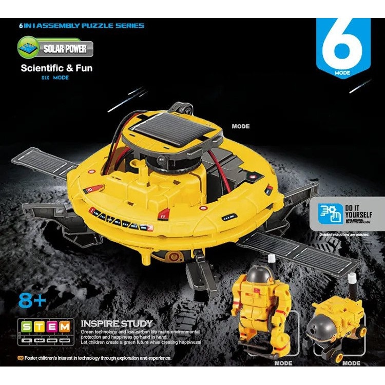 Jucarie stiintifica si interactiva 6in1 de tip STEM, functioneaza pe ...