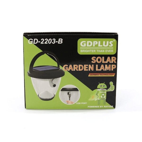 Lampa solara GDPLUS, Scop®, pentru gradina cu LED de perete cu senzor de miscare GD-2204-B - eMAG.ro