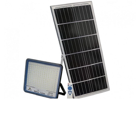 Proiector solar led 400W, cu panou separat fotovoltaic, suport si ...