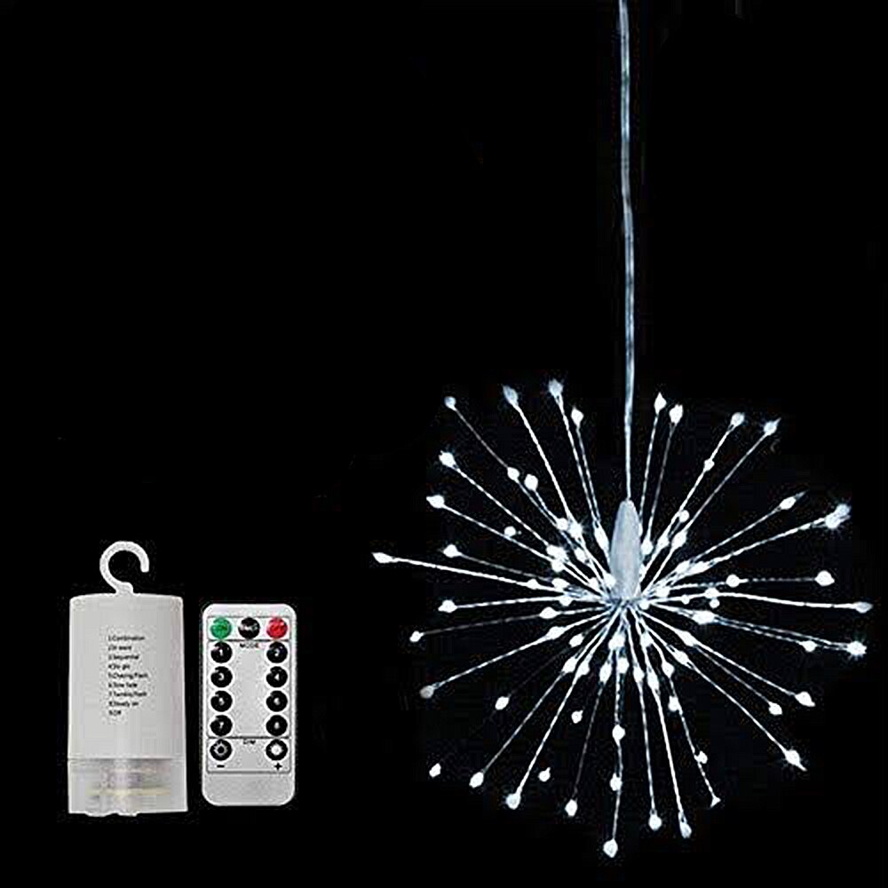 Lampa tip Artificii SIKS din Cupru cu 100 LED-uri, Lumina Rece - eMAG.ro