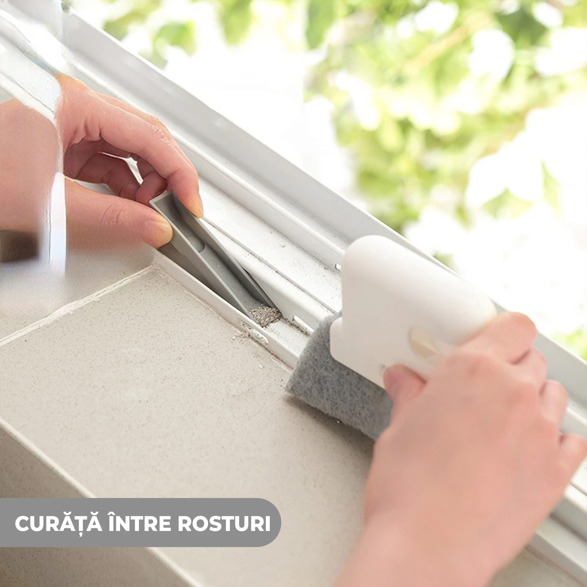 Perie curatare spatii inguste, rama geam, utilizari multiple - eMAG.ro