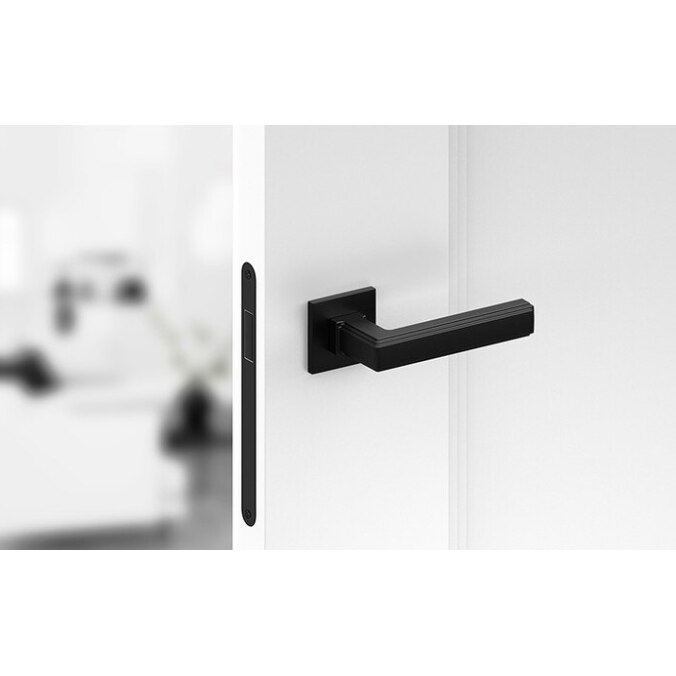 Set maner negru mat, usa interior Royal W, rozeta yala elegant si sigur ...