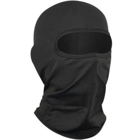 Cagula moto din matase de poliester, Unisex, Negru, Marime Universala ...