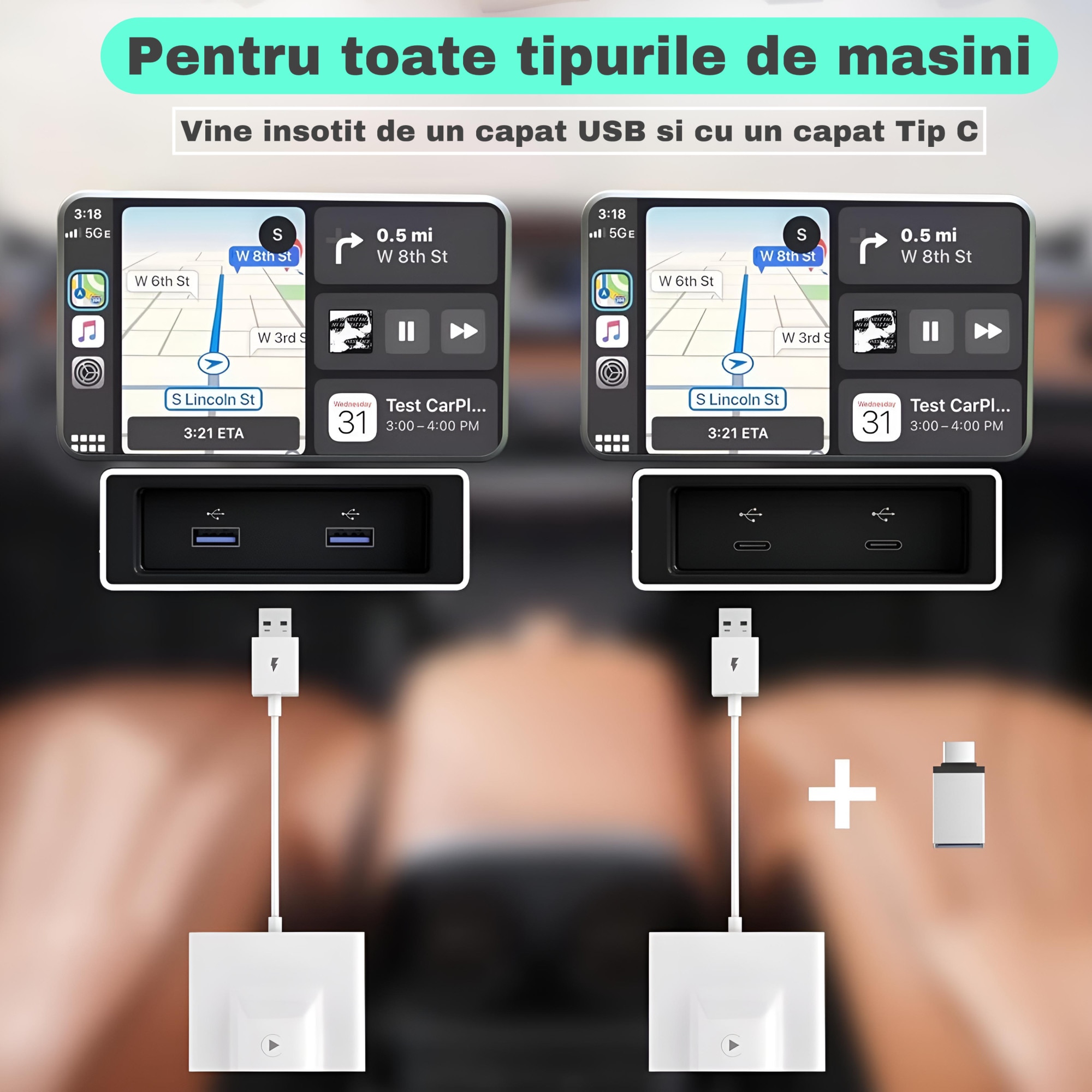 Modul Carplay wireless PRO, pentru masini cu Carplay de fabrica prin ...
