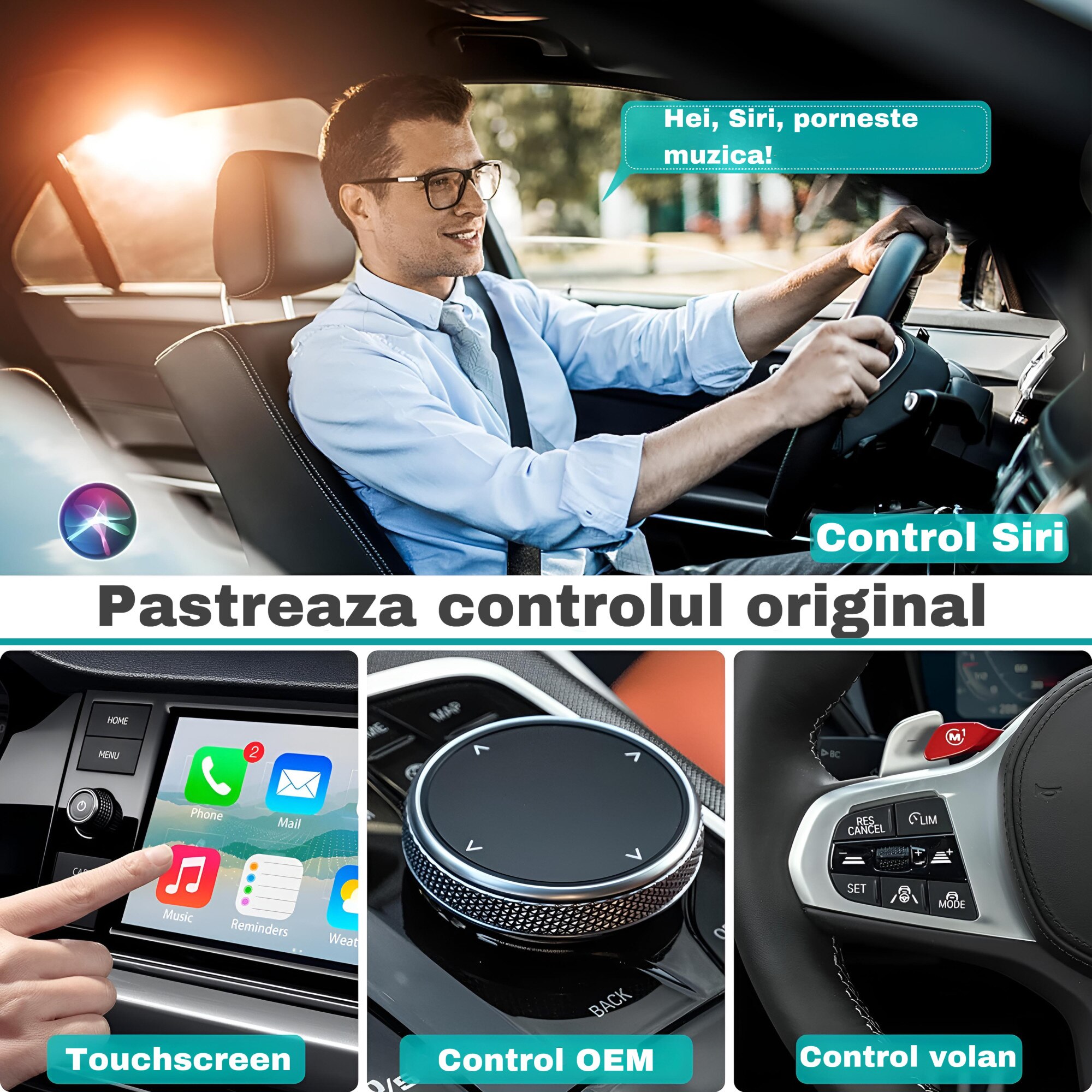 Modul Carplay wireless PRO, pentru masini cu Carplay de fabrica prin ...