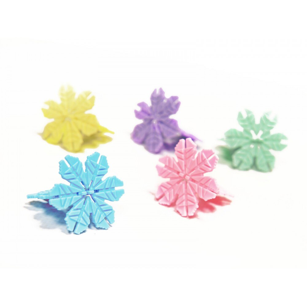 Piese pentru construit model fulgi de zapada 700 elemente multicolore ...