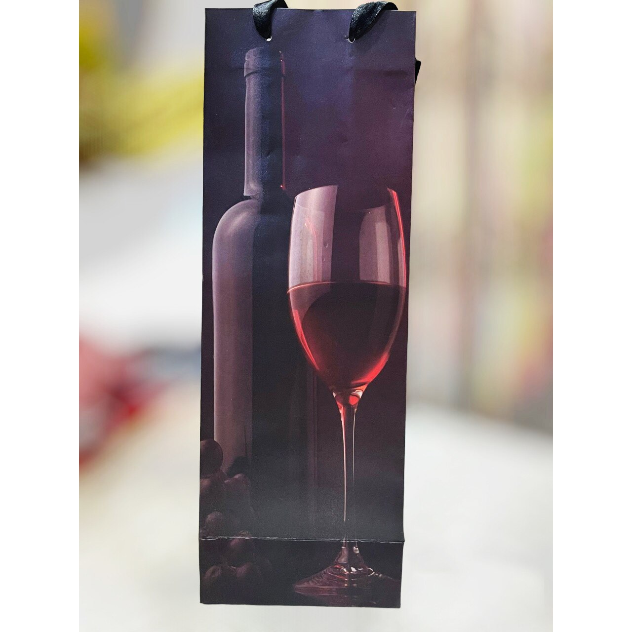 Set cinci pungi multicolore, pentru cadou, speciale pentru sticle de ...