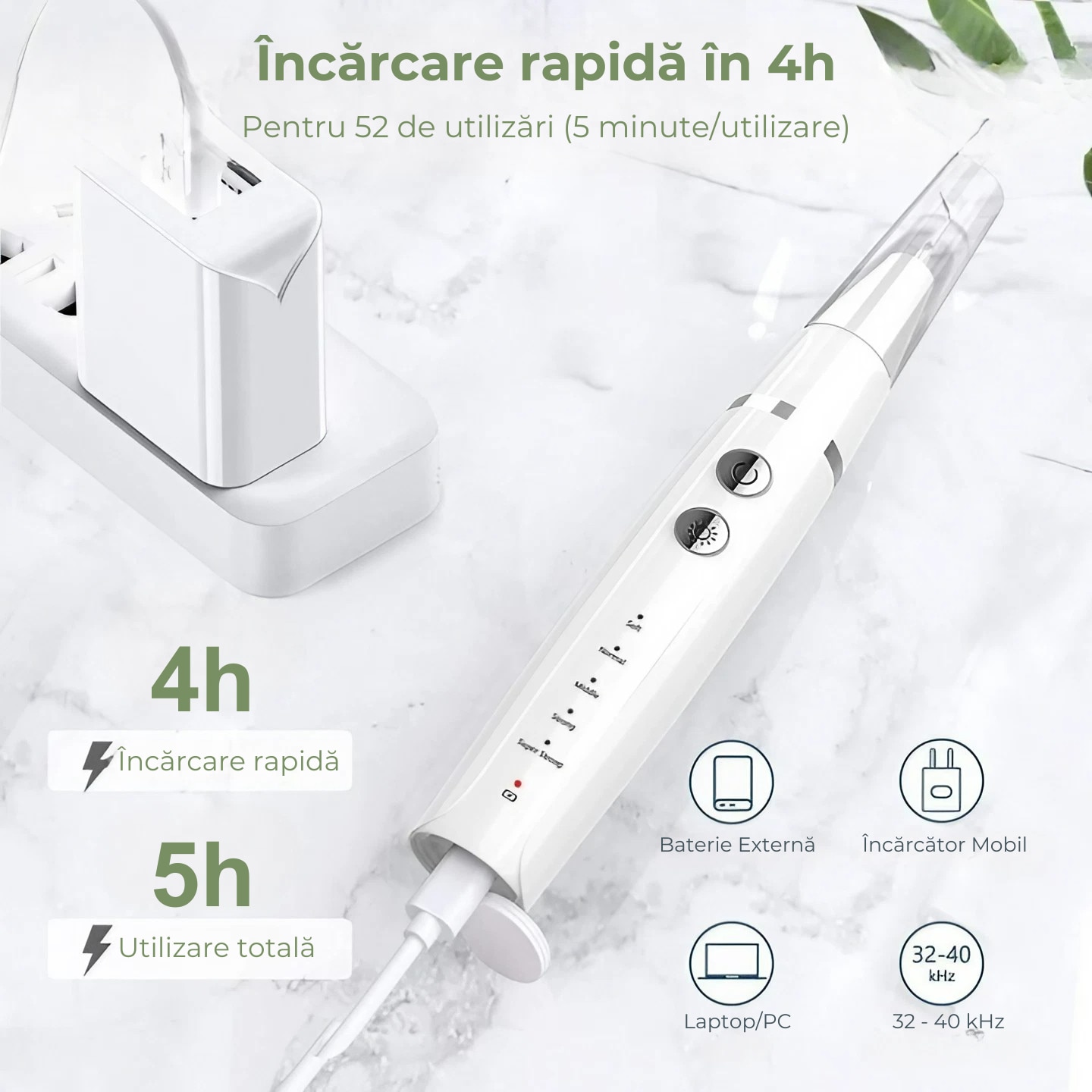 Aparat Ultrasonic Profesional Eliminare Tartru NovEterna®, Dispozitiv ...