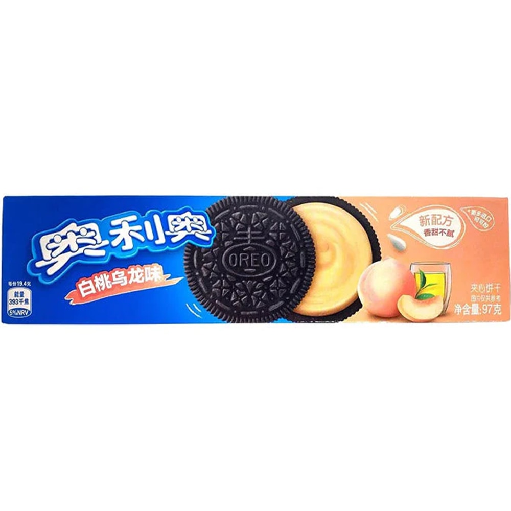 Biscuiti Oreo, Aroma de piersici si ceai Oolong, 97g - eMAG.ro