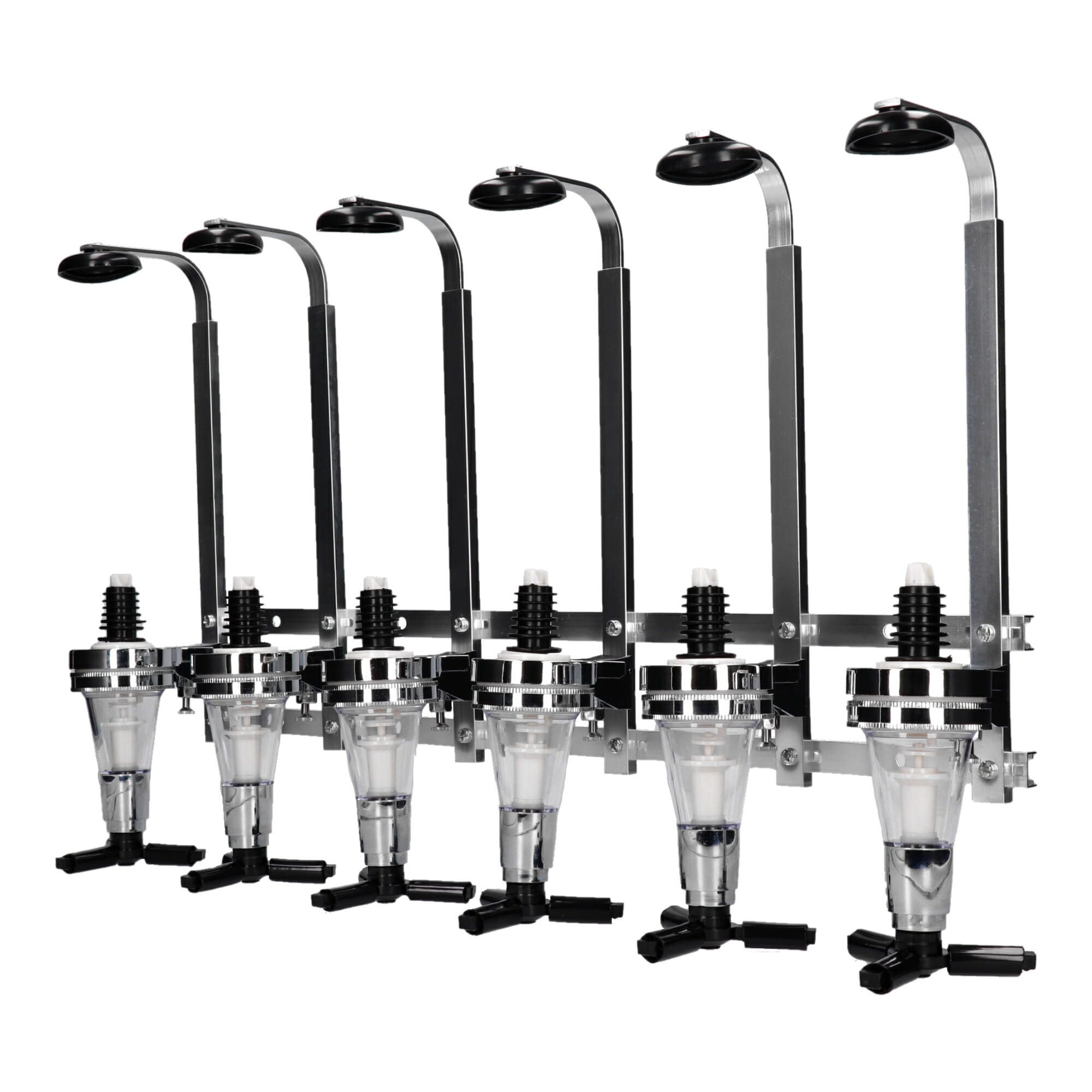 Dozator de alcool si bauturi pentru 6 sticle, Whiskey Rocks, argintiu ...