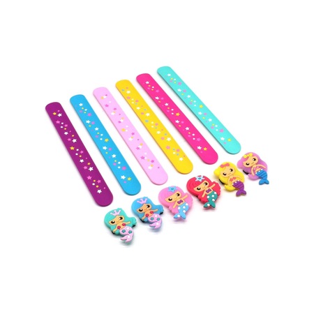 Set 6 bratari pentru copii, Silicon, Multicolor - eMAG.ro