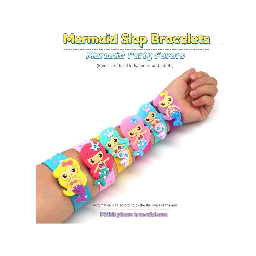 Set 6 bratari pentru copii, Silicon, Multicolor - eMAG.ro