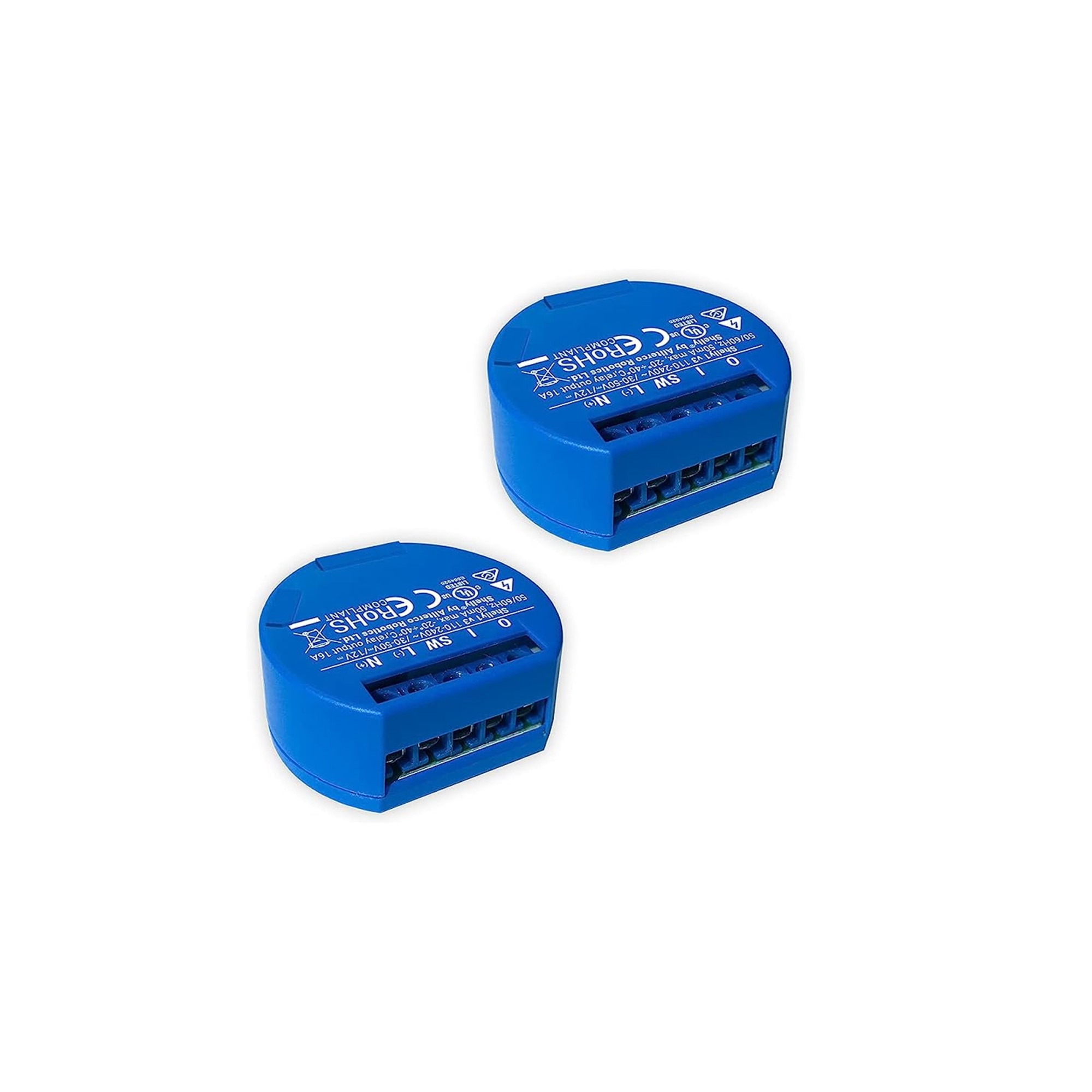 Priza inteligenta Shelly 1, control WiFi la distanta, 3500W, set de 2 ...