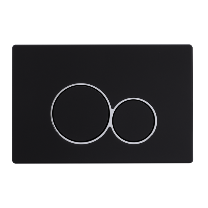 Buton de actionare rezervor WC, Balneo, negru ABS Se potriveste cu ...