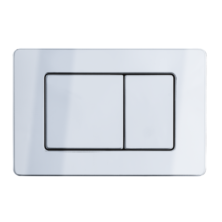 Buton de actionare rezervor WC, Balneo, crom otel inoxidabil Se ...