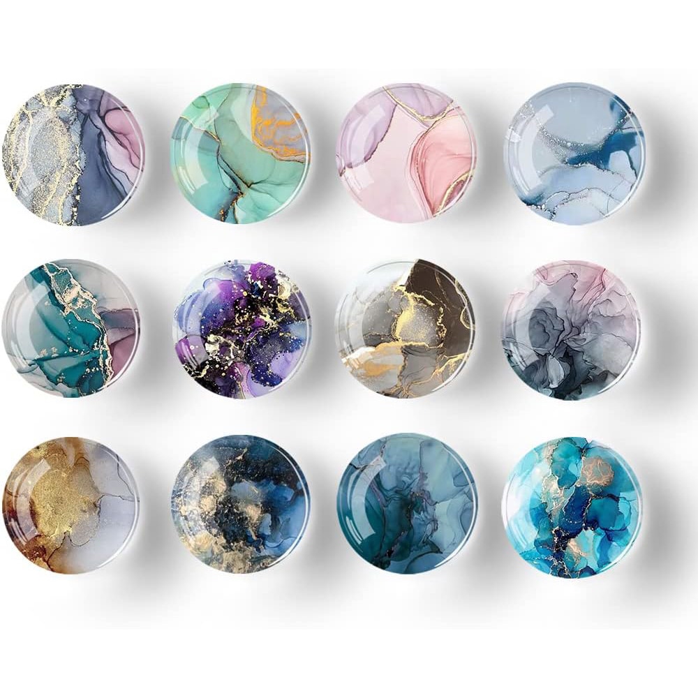 Set magneti de frigider, Vaxiuja, 12 piese, Sticla, 30mm, model de ...