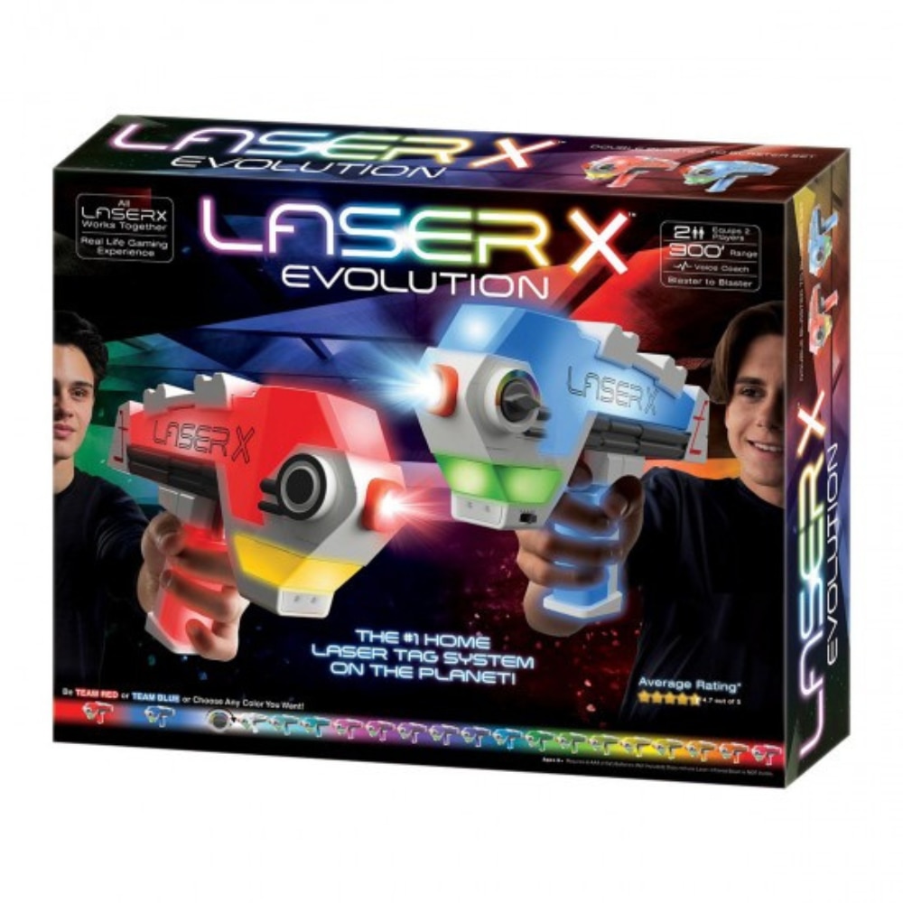 Set de blaster dublu LASER X evolution pentru 2 jucatori - eMAG.ro