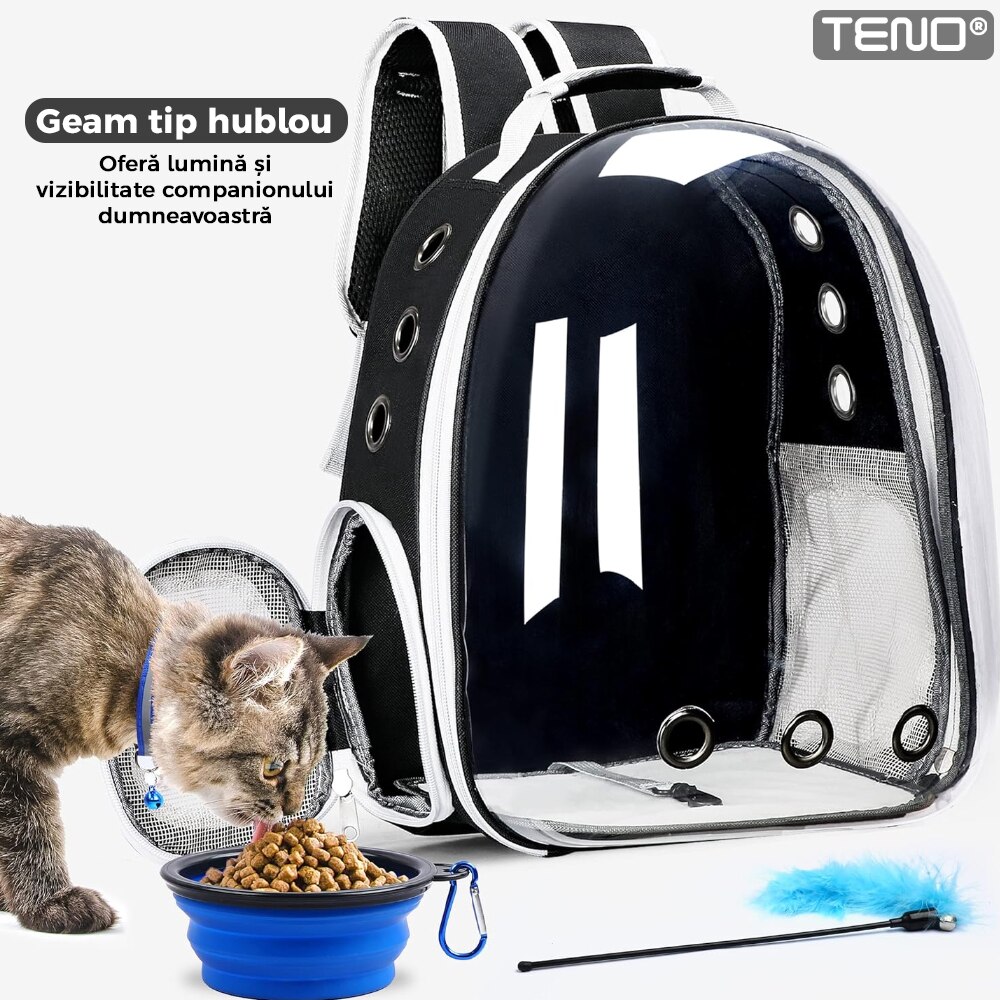 Rucsac Transport Animale Teno®, greutate Max 7kg, hublou panoramic ...