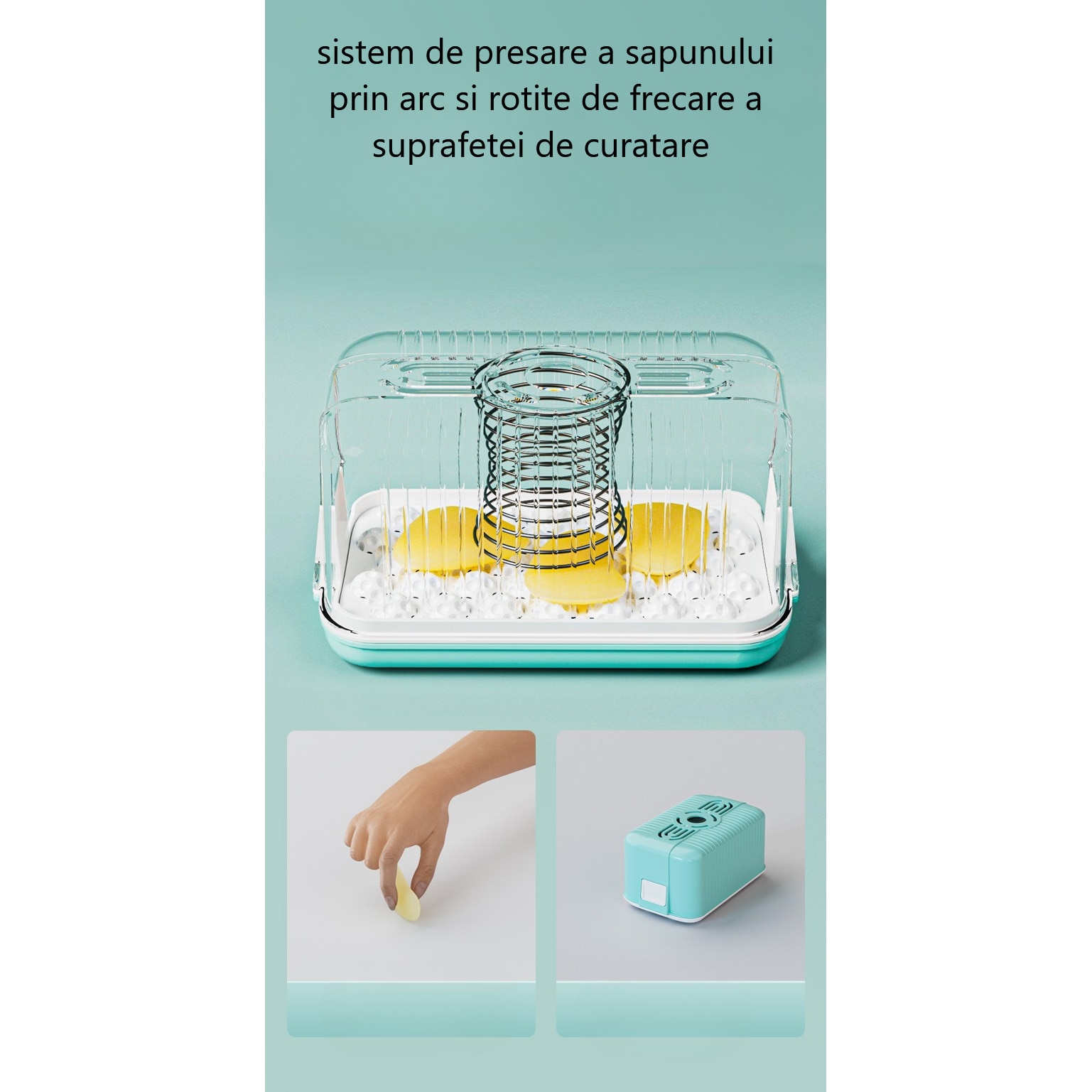 Perie de sapun multifunctionala, Dreamramp, curata diferite suprafete ...