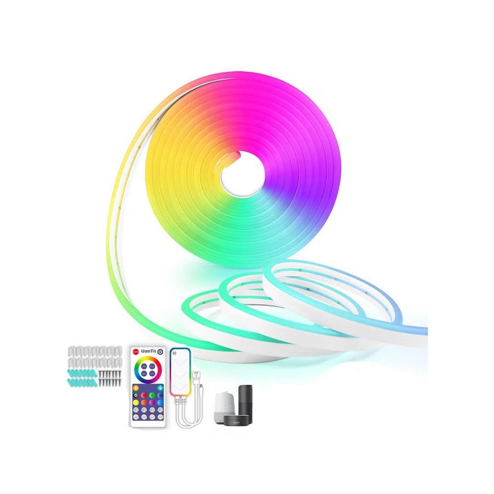 Banda LED Smart, Banda de lumina neon, WALALLA, decupabila, pliabila ...