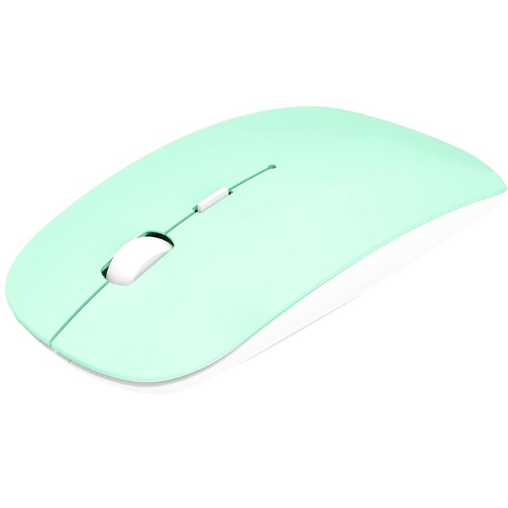 Mouse Verde Bluetooth si Wireless, Sigloo, Silent, Slim, DPI ajustabil ...