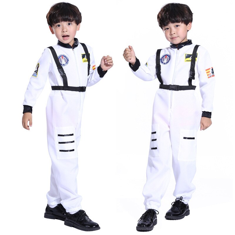 Costum de astronaut ARIN®, pentru copii, alb, 5-7 ani, 110-120 cm - eMAG.ro